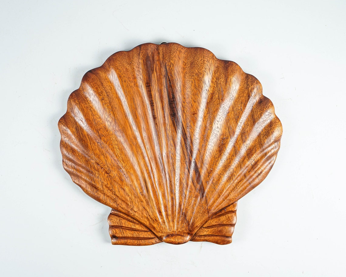 Seashell Wall Decor Wall Art Wood Carving Seashell - Etsy