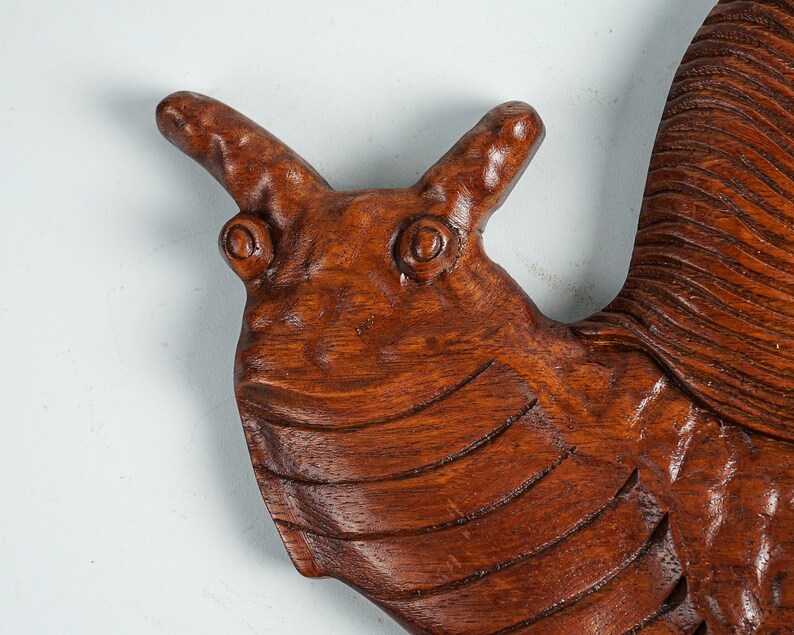 Snail Sculpture Wall Art Animal Nature Wood Carving - Etsy