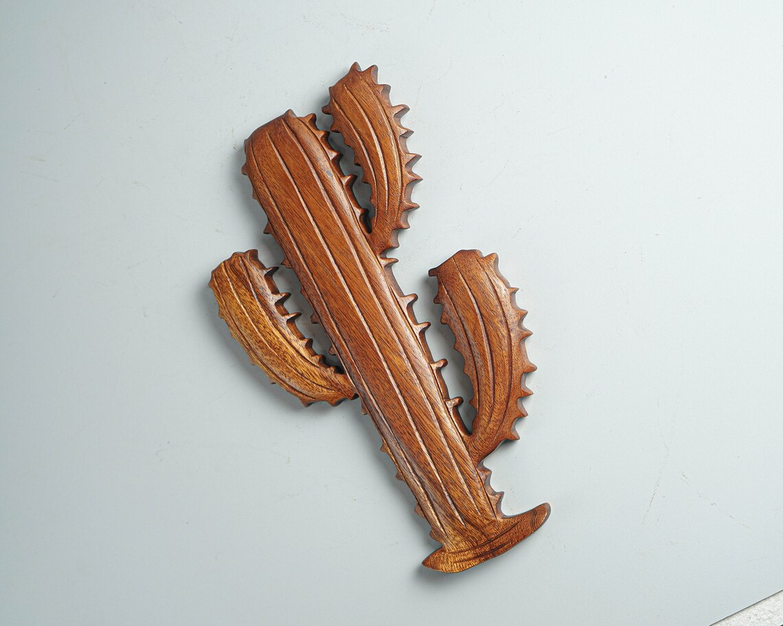 Cactus Wall Decor Wooden Cactus Cactus Hanging Office - Etsy
