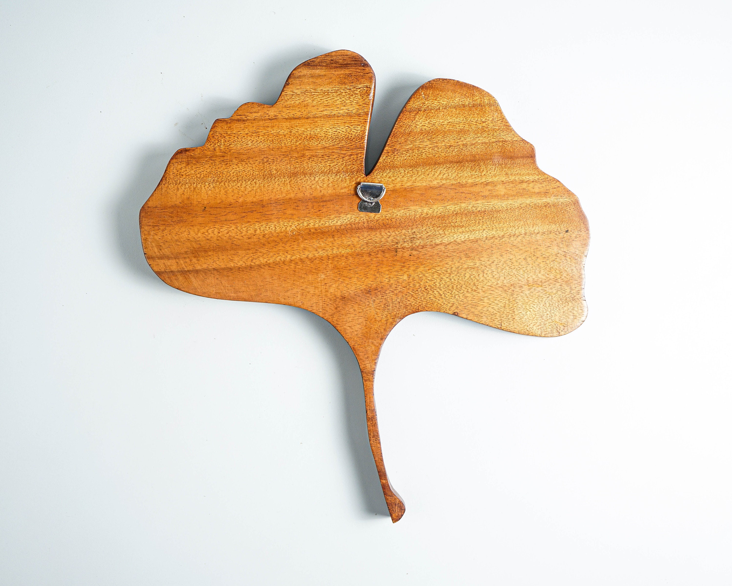 Wooden Ginkgo Leaf Wall Figurine Wood Carving Ginkgophyta - Etsy