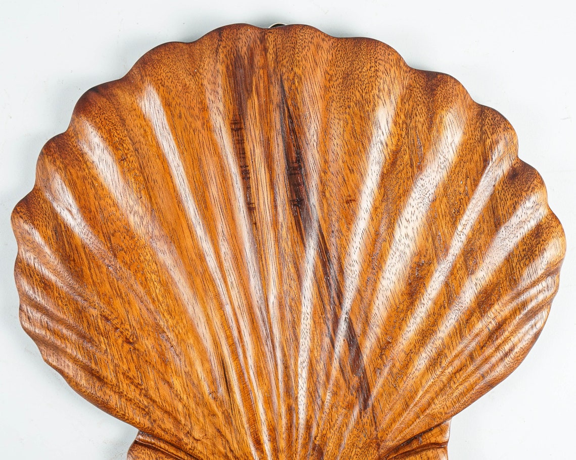 Seashell Wall Decor, Wall Art, Wood Carving, Seashell Sculpture ...