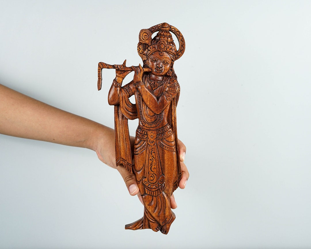 Krishna Wall Decor, Hindu God Ornament, Krishna Wall Art, Spiritual ...