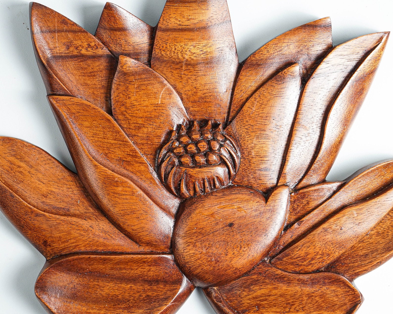 Lotus Flower Decor Wooden Lotus Flower Hanging Flower Wall - Etsy