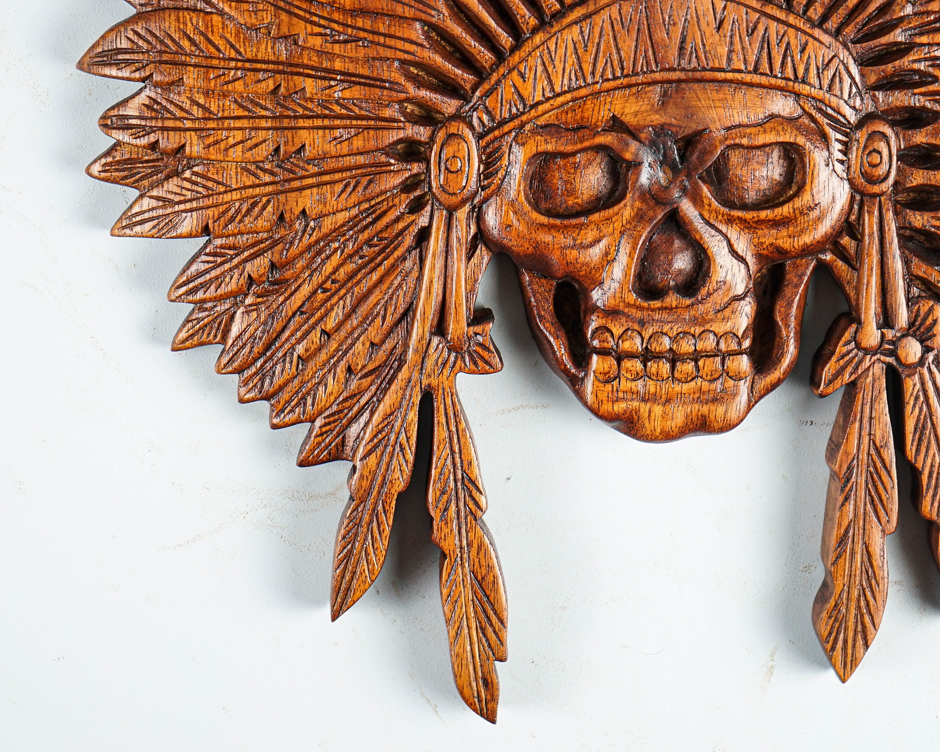 Native American Skull Wall Art Indian Wall Decor Unique - Etsy