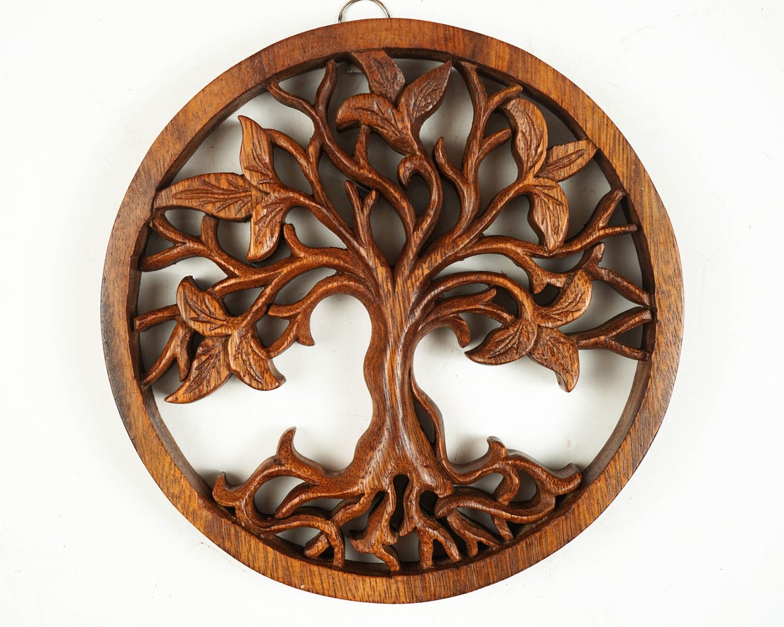 Tree of Medallion Wall Art, Tree of Decor, Rustic Decor, Nature, Wood ...