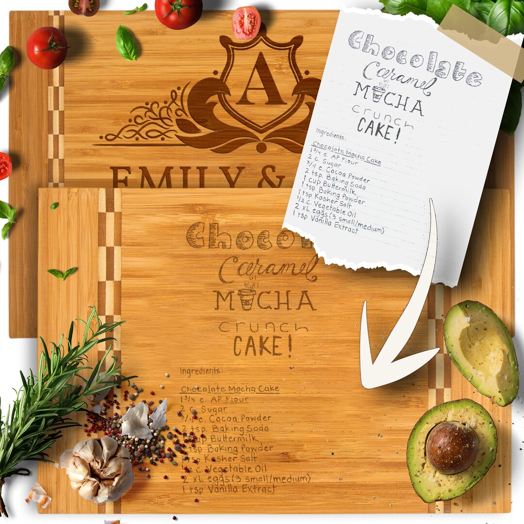 Customized Cutting Boards, Handwritten Recipe Cutting Board, Engraved ...