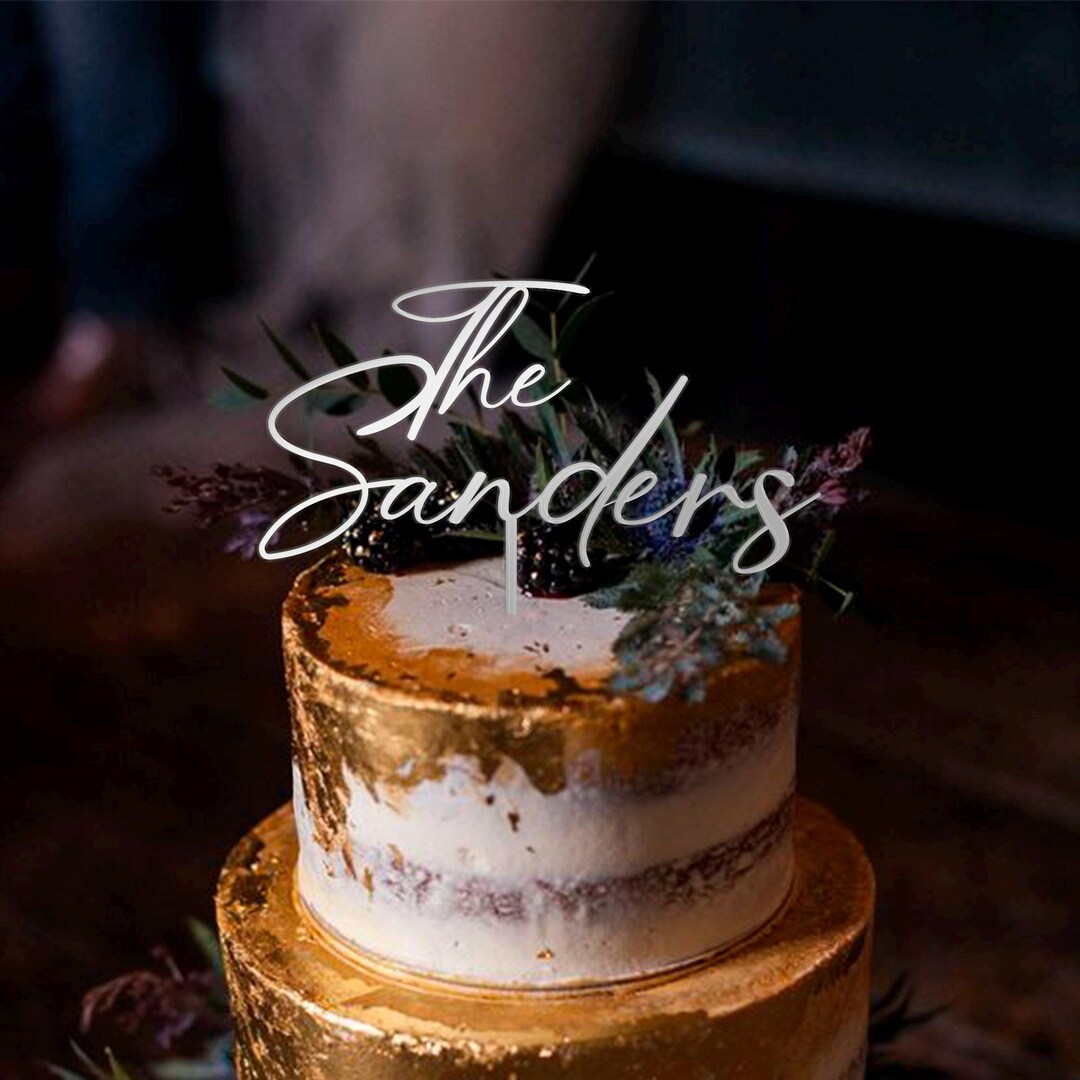 Personalized Wedding Name Cake Topper Custom Mr and Mrs Wedding Diamond ...