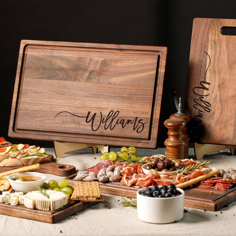 Personalized Engraved Cutting Board for Wedding Gift Custom - Etsy