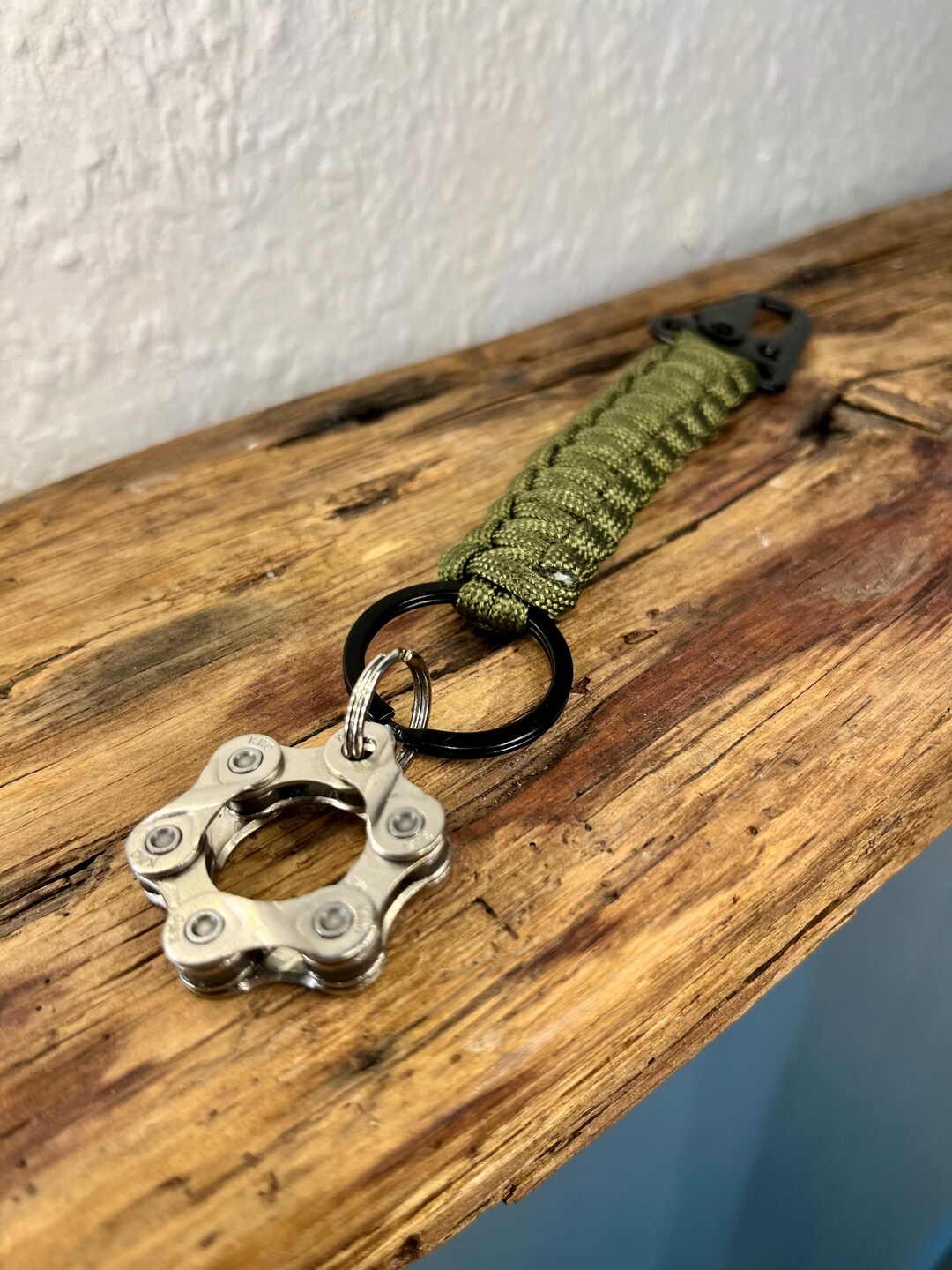 Keyring Made of Bicycle Chains Gift Idea Bicycle Keyring Cyclist Gift ...