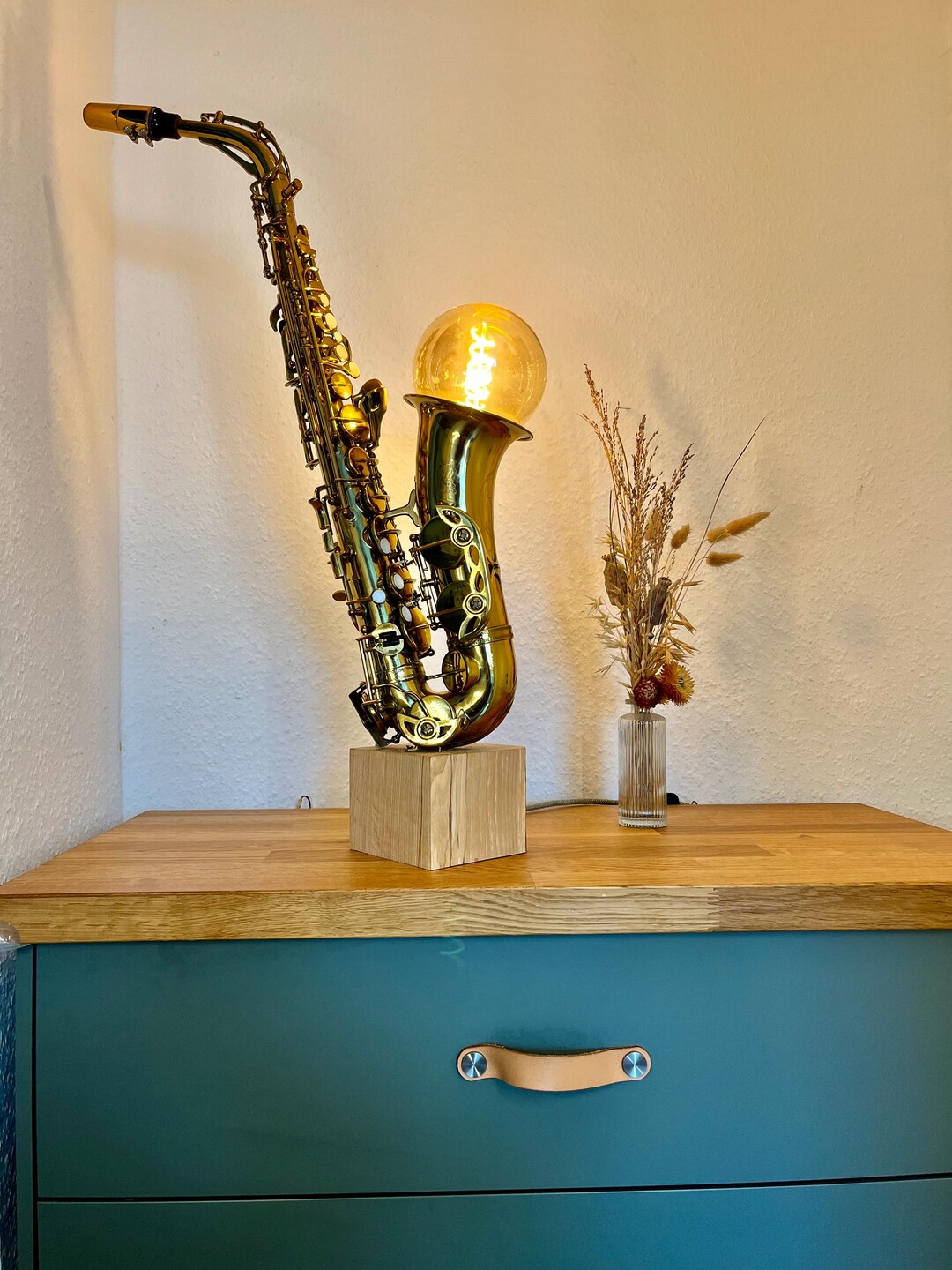 Saxophone Lamp Decorative Lamp Eyecatcher Upcycling Design Lamp Vintage ...