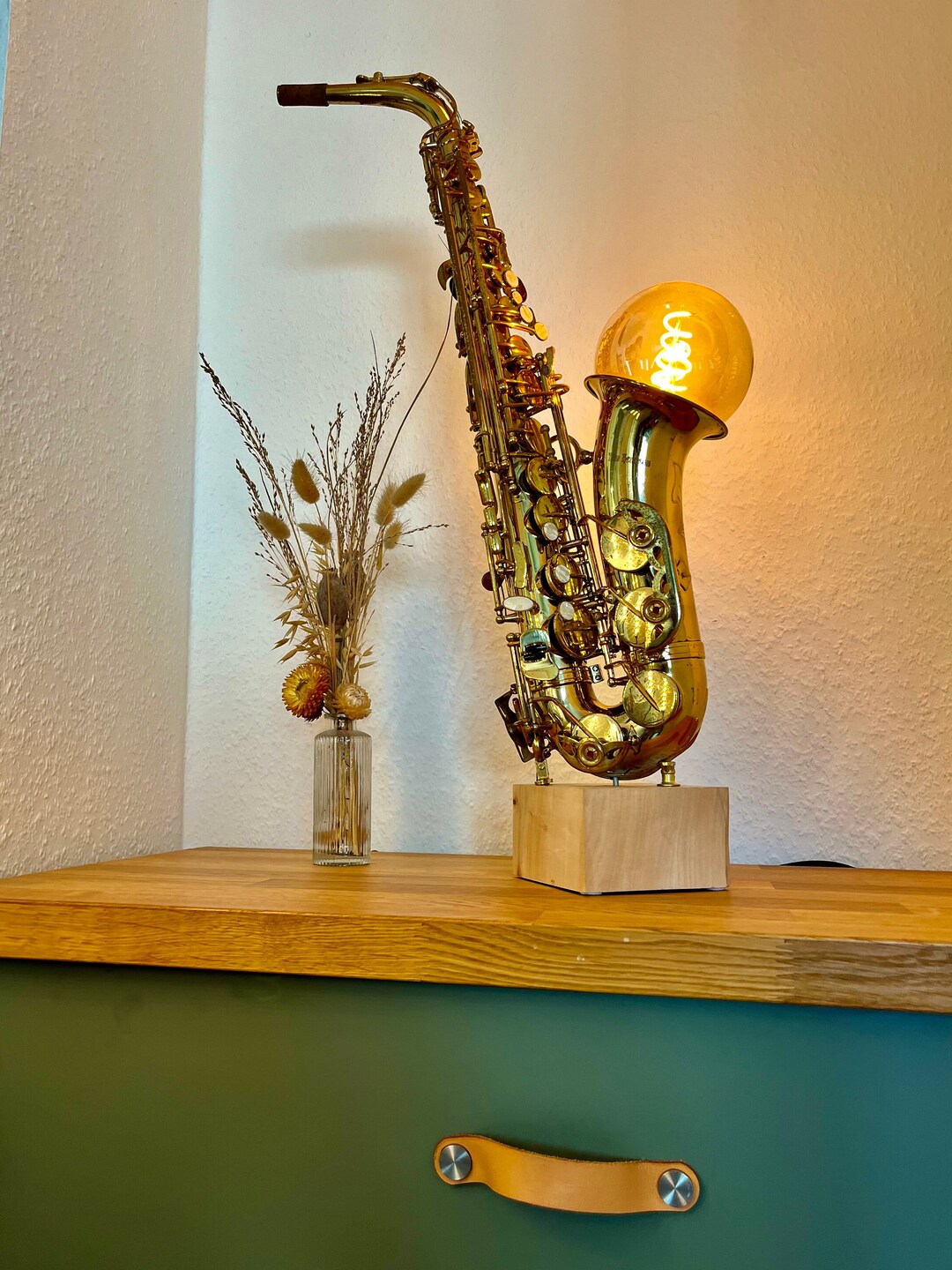 Saxophone Lamp Decorative Lamp Eyecatcher Upcycling Design Lamp Vintage ...