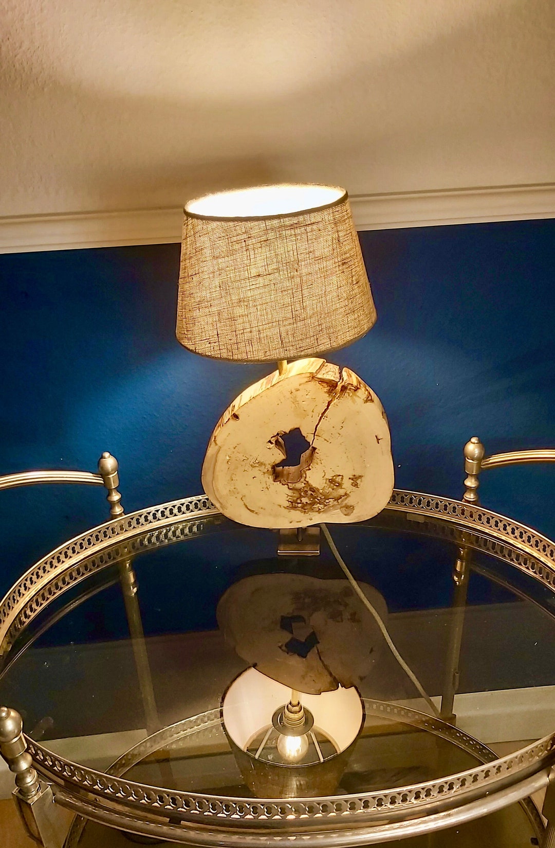 Wooden Lamp Decorative Lamp Designer Lamp Desk Lamp Unique Wooden ...