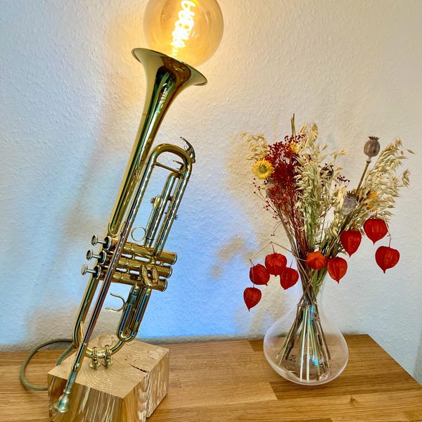 Trumpet Lamp - Etsy