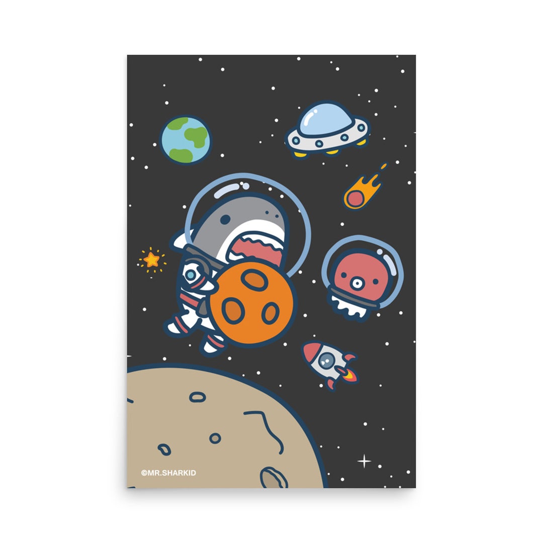 Space - Art Print, Mr.shark - Etsy