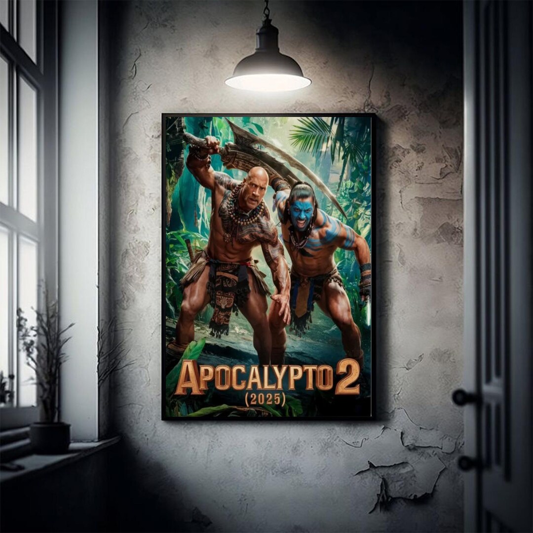 Apocalypto 2 (2025) Movie Poster No Frame, Survival Action Movie Poster ...