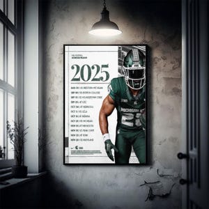 Michigan Football 2025 Poster - Etsy