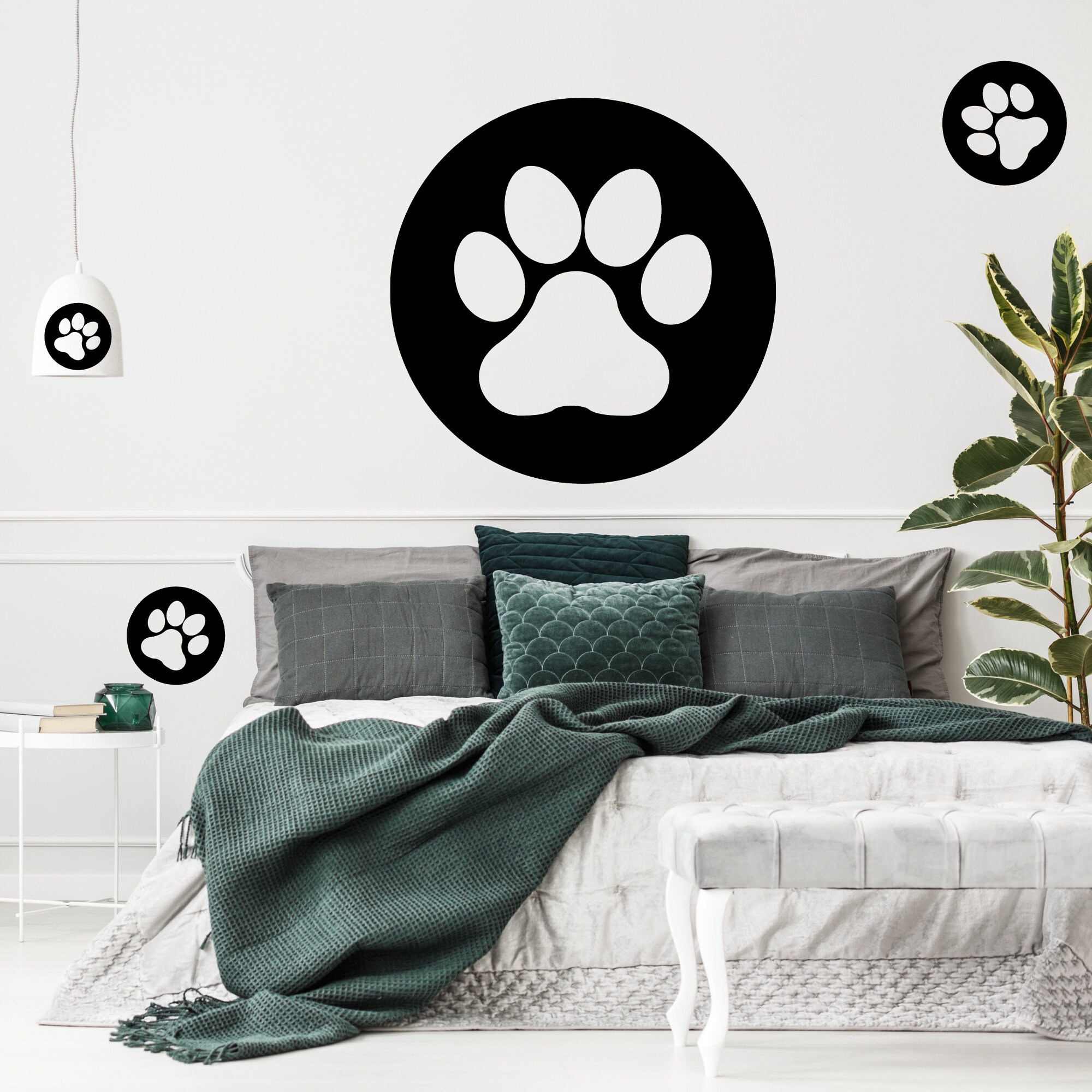 Decal Vinyl Paw Print Decal Stickers, Cat Paw Print Decals, Dog Paw ...
