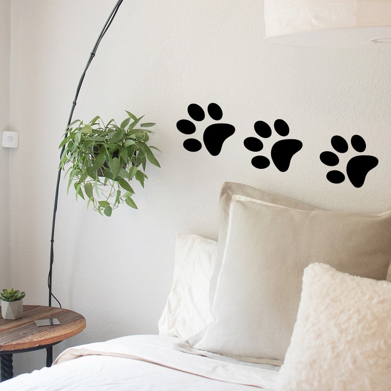 Decal Vinyl Paw Print Decal Stickers, Cat Paw Print Decals, Dog Paw ...