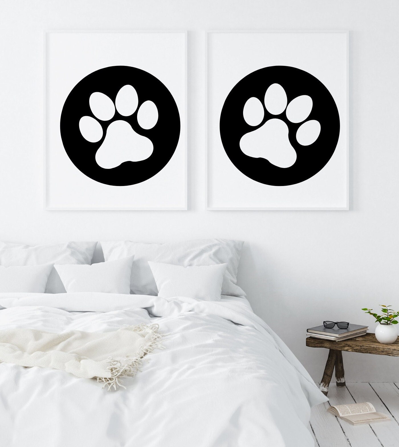 Decal Vinyl Paw Print Decal Stickers, Cat Paw Print Decals, Dog Paw ...