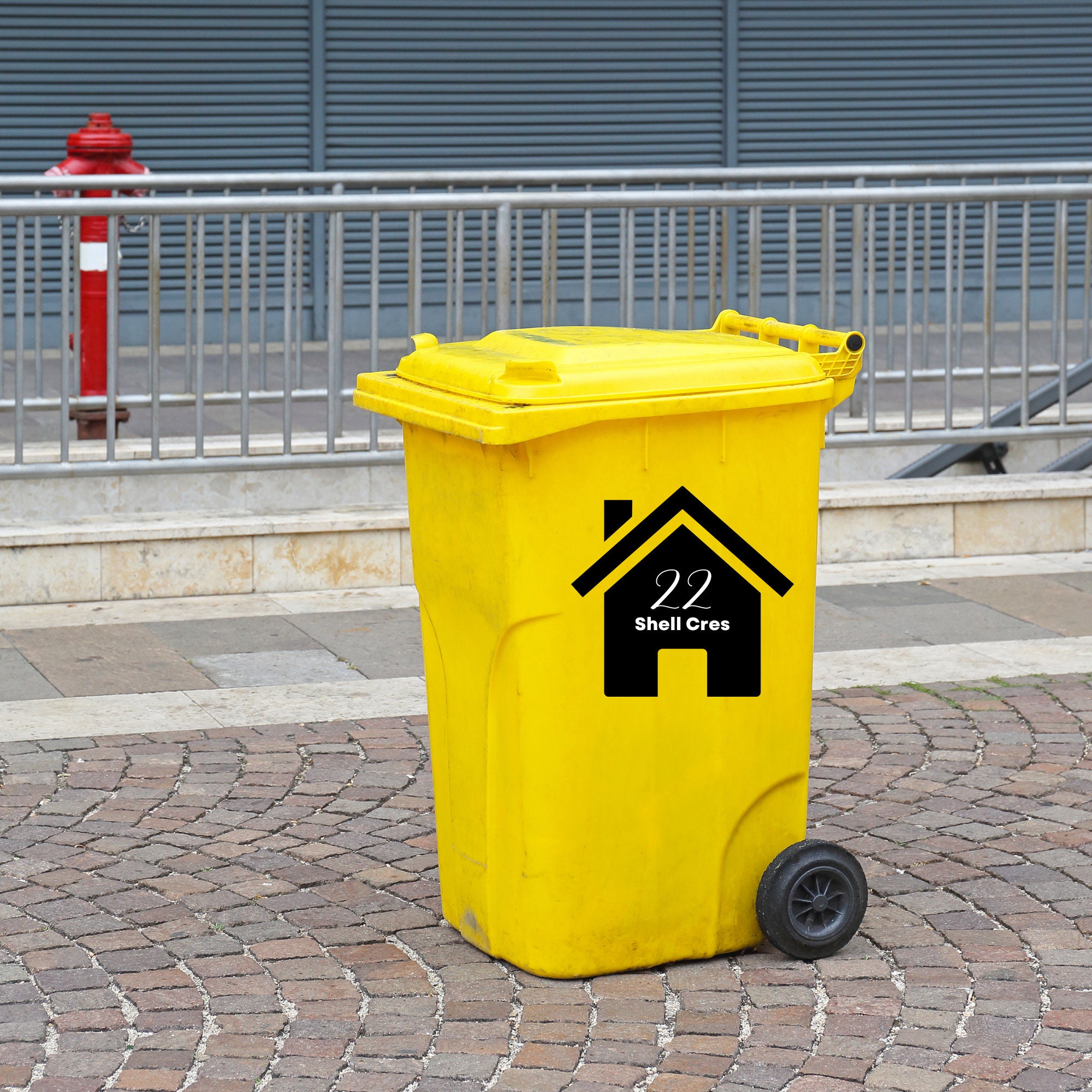 Custom Wheelie Bin Stickers Easy , Sticker for Bin , House Numbers ...