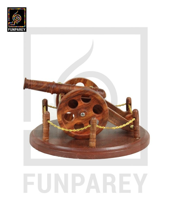 Hand Carved Wooden Cannon Model 15 - Etsy