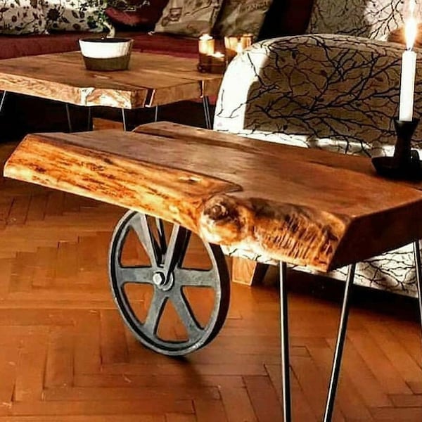 Table With Casters - Etsy