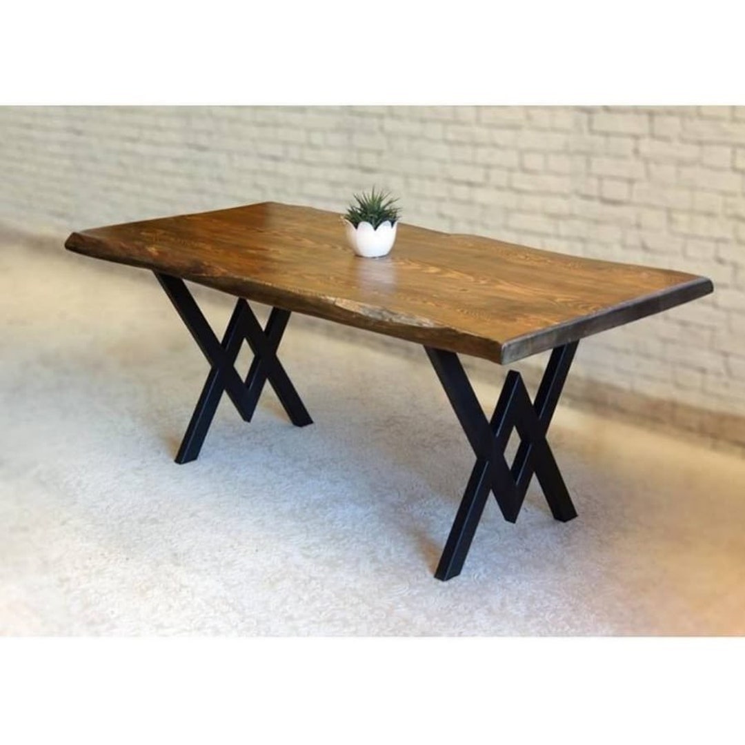 Set of 2, Vakko Style, Metal Table Leg,retro Table Leg, Steel Leg, Adjustable Feet, Furniture ...