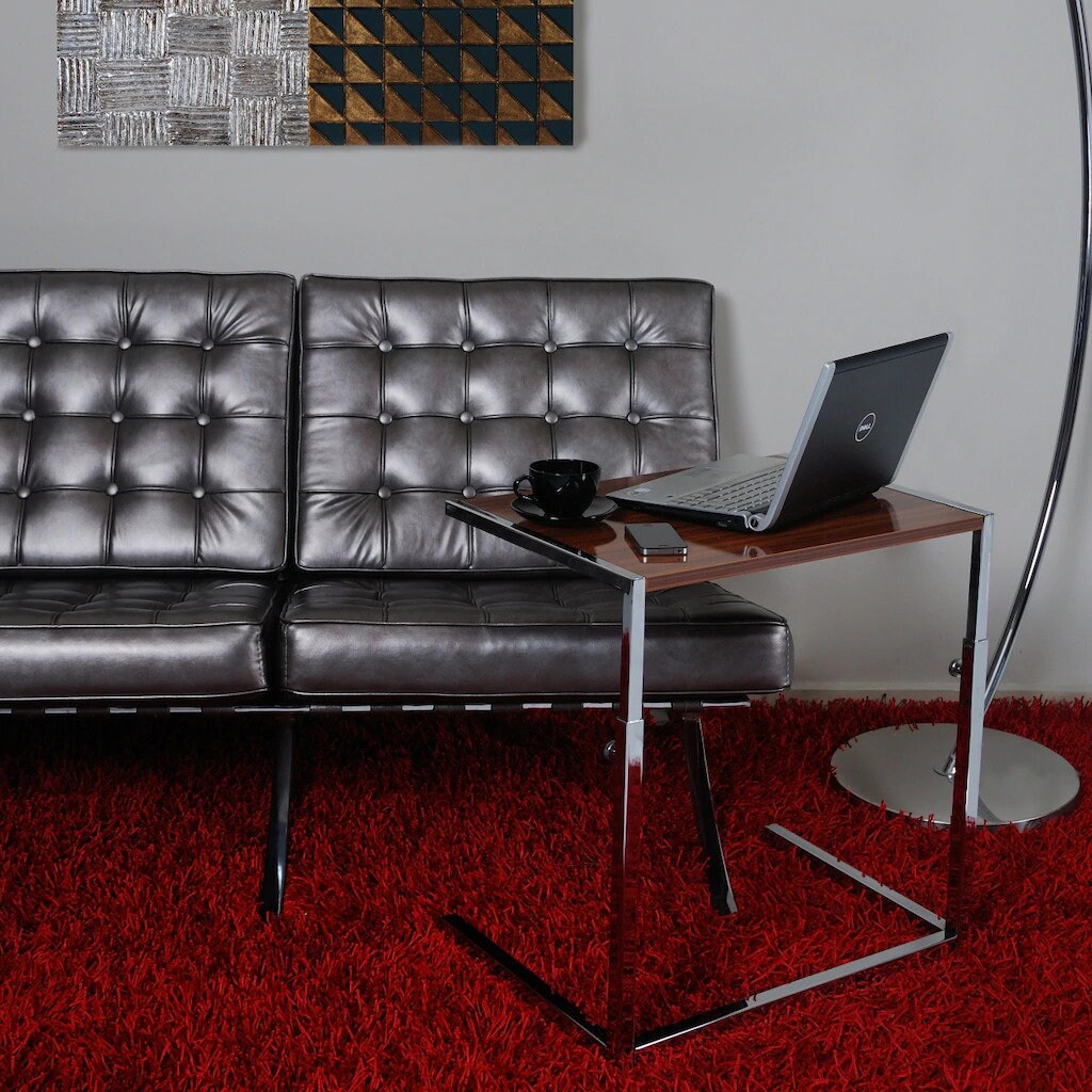 Laptop Table, Ergonomic C Table, Adjustable Height, Sofa Side Table ...