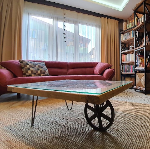 Set of 3 Table Casters Rustic Table Casters Retro Caster | Etsy