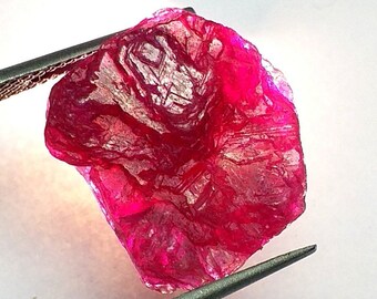 Natural Red Ruby Burma Rough Loose Gemstone Lot - Etsy