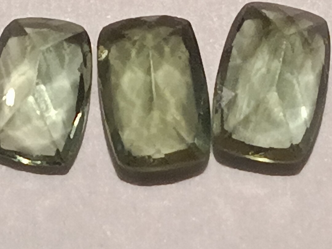 3 Natural Green Apatite VS Cushion Cut Gemstones - Etsy