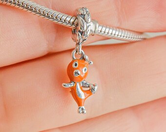 Pandora Orange Bird - Etsy
