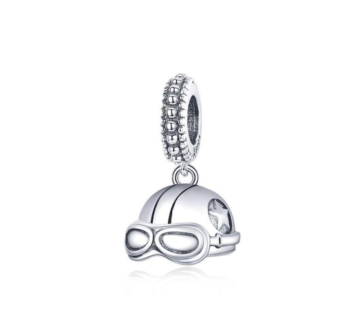 Motorcycle Helmet Charm, Motorbike Charm, Sport Charm, Charms for ...