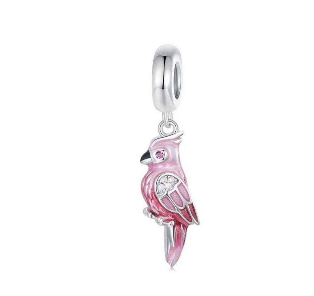 Parrot Charm, Bird Charm, Pet Charm, Cute Charm, Charm for Bracelet ...
