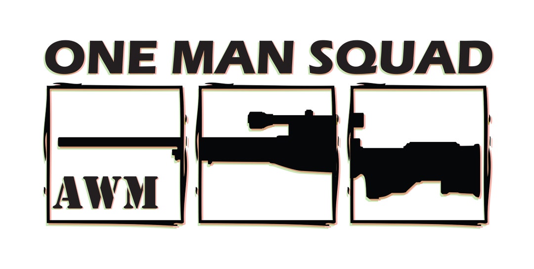 Pubg One Man Squad AWM Vector Digital Work Art Psd Ready Print - Etsy