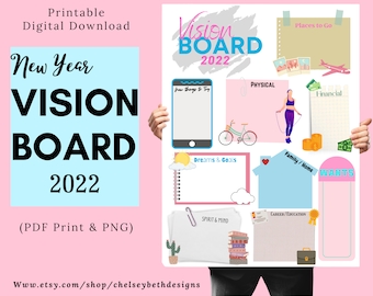 New Year Vision Board | Etsy