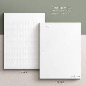 Personal Wide 2024 Monthly Dated Planner Inserts Jan-dec PDF Download ...