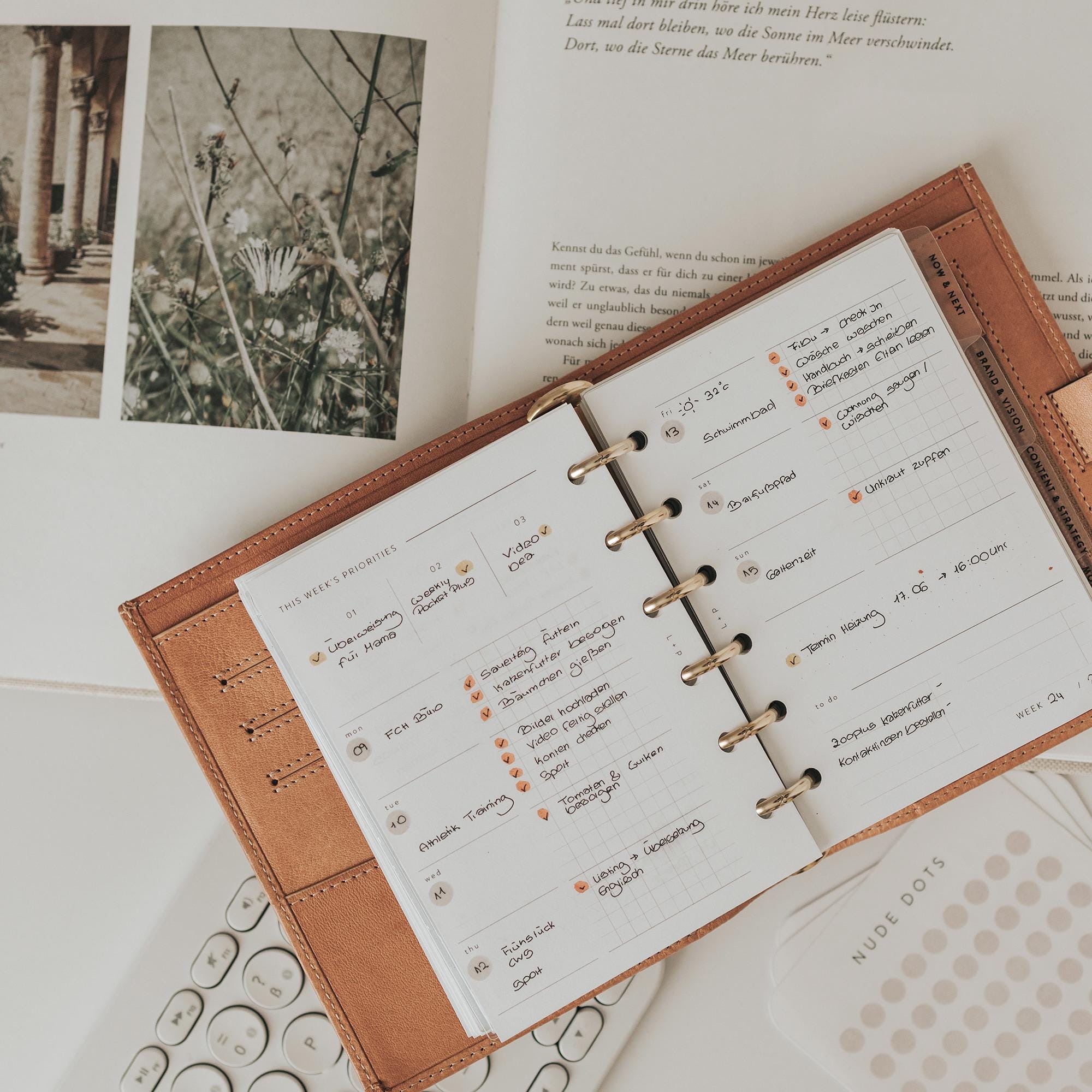 Pocket Plus Weekly Planner Inserts | Undated Layout | 1 Week on 2 Pages ...