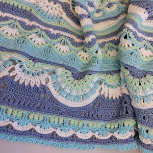 Crochet Blanket Pattern Pdf File BLOOMING HOPE Blanket Pattern Photo Tutorial Girl Vintage Vibe ...