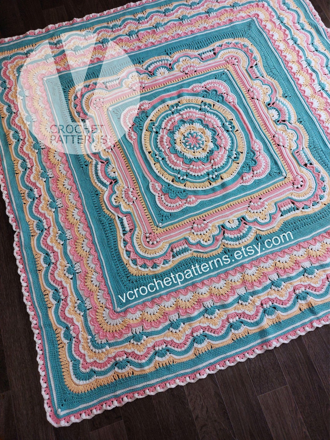 Wishful Dreams Crochet Blanket Pattern: Vintage Vibe Photo Tutorial ...