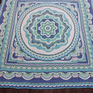 Blooming Hope Crochet Blanket Pattern: Vintage Vibe Photo Tutorial (PDF ...