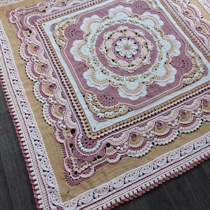Blooming Joy Crochet Blanket Pattern: Vintage Vibe Photo Tutorial (PDF ...