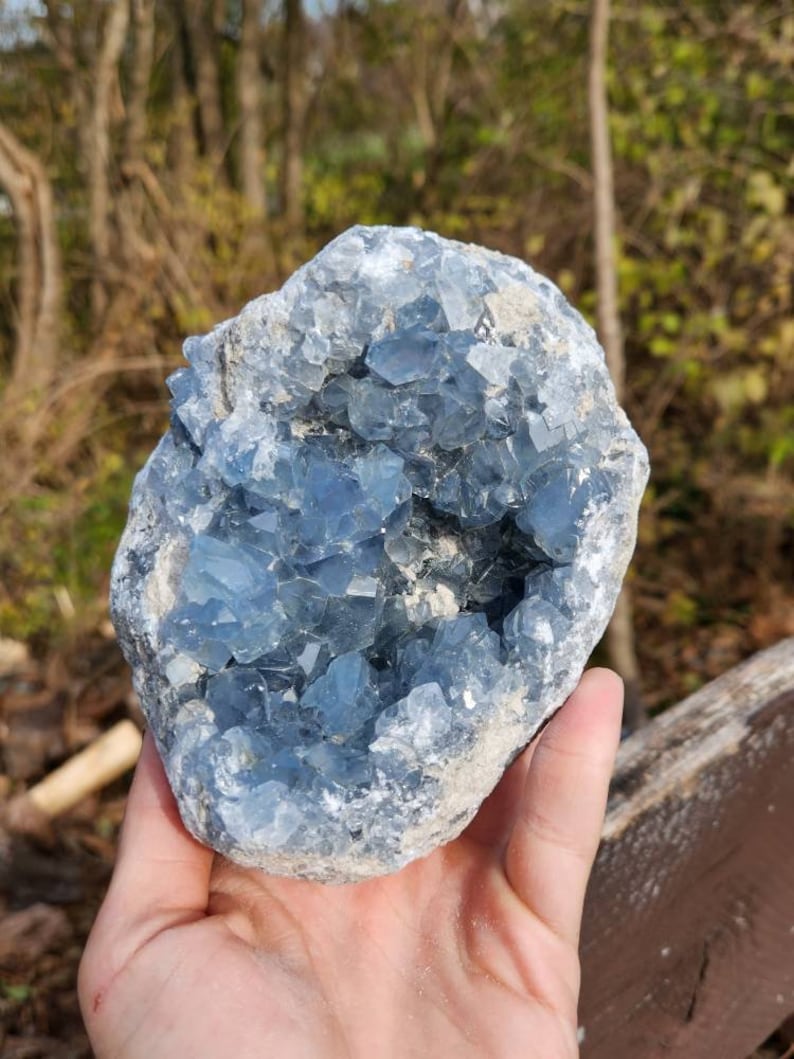 Large Celestite Geode From Madagascar! - Celestite Geode - Raw ...