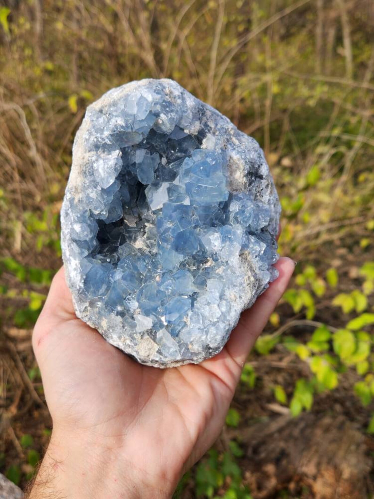 Large Celestite Geode From Madagascar! - Celestite Geode - Raw ...