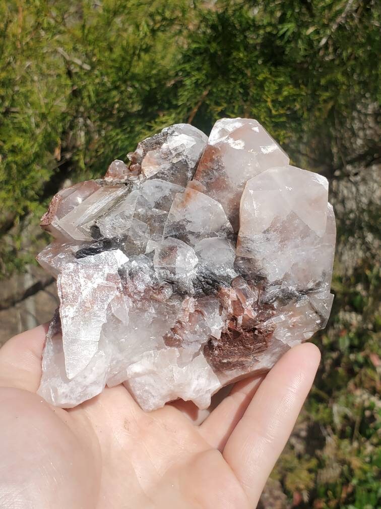 829g Red Calcite Cluster From China Red Calcite Mineral | Etsy
