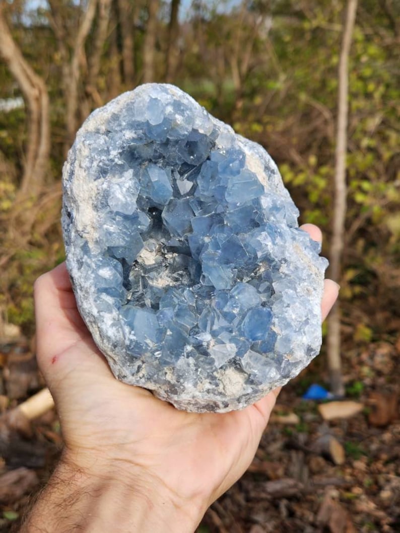 Large Celestite Geode From Madagascar! - Celestite Geode - Raw ...