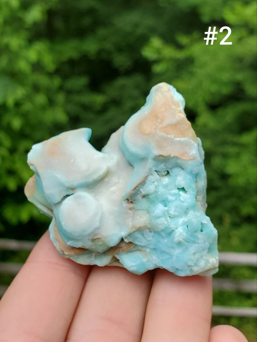 Raw Botryoidal Blue Aragonite Mineral Specimens from Pakistan | Etsy