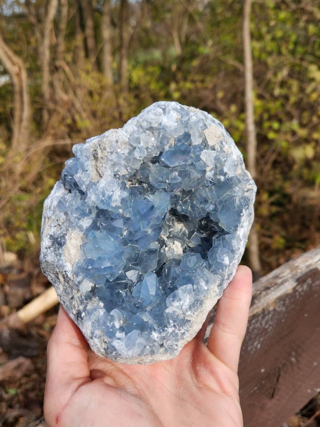Large Celestite Geode From Madagascar! - Celestite Geode - Raw ...