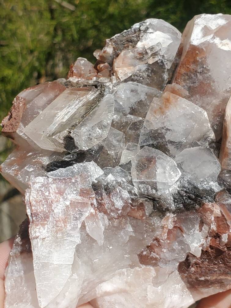 829g Red Calcite Cluster From China Red Calcite Mineral | Etsy