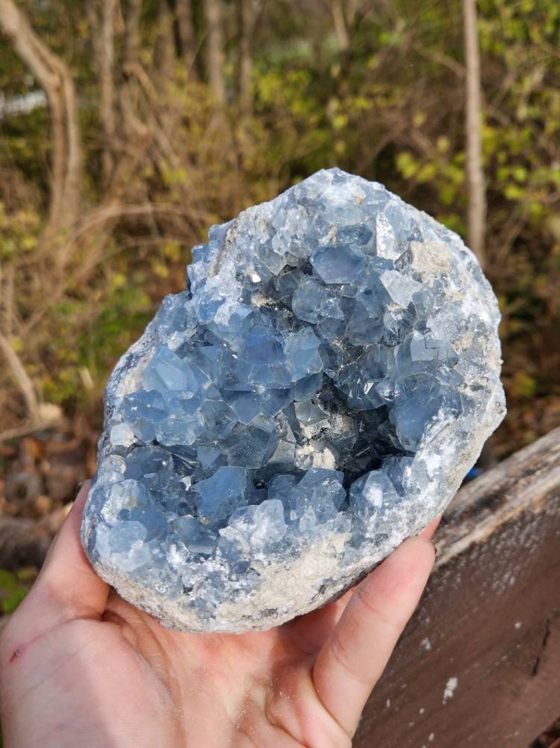 Large Celestite Geode From Madagascar! - Celestite Geode - Raw ...